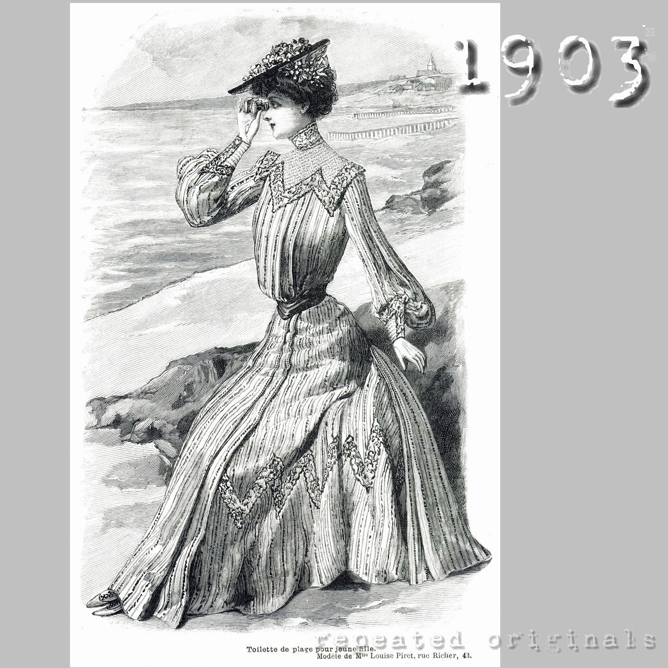 1903 Beach Outfit Sewing Pattern - INSTANT DOWNLOAD PDF – Repeated ...