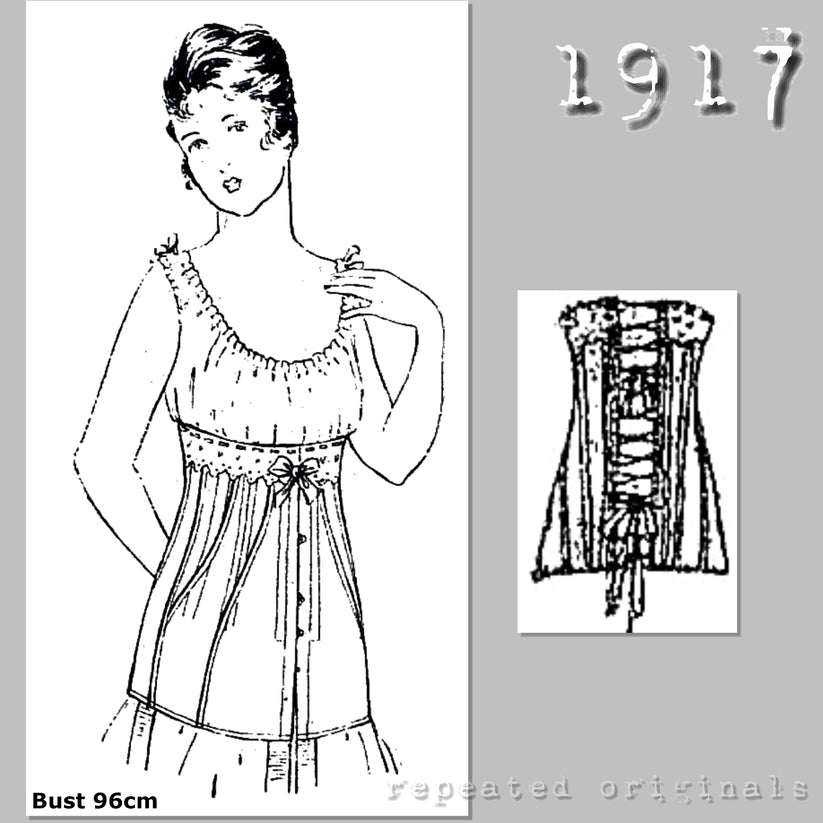 1917 Long Hipped Girdle Sewing Pattern - INSTANT DOWNLOAD PDF ...